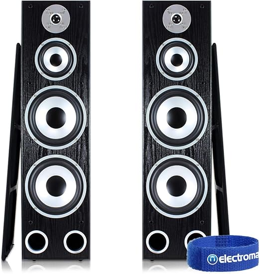 Tibo XTREME 400 3-Way Bass Floor Standing Speakers Stereo Hi-Fi Home ...