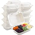 Amazon.com: I00000 100-Pack 100% Compostable Food Containers ...