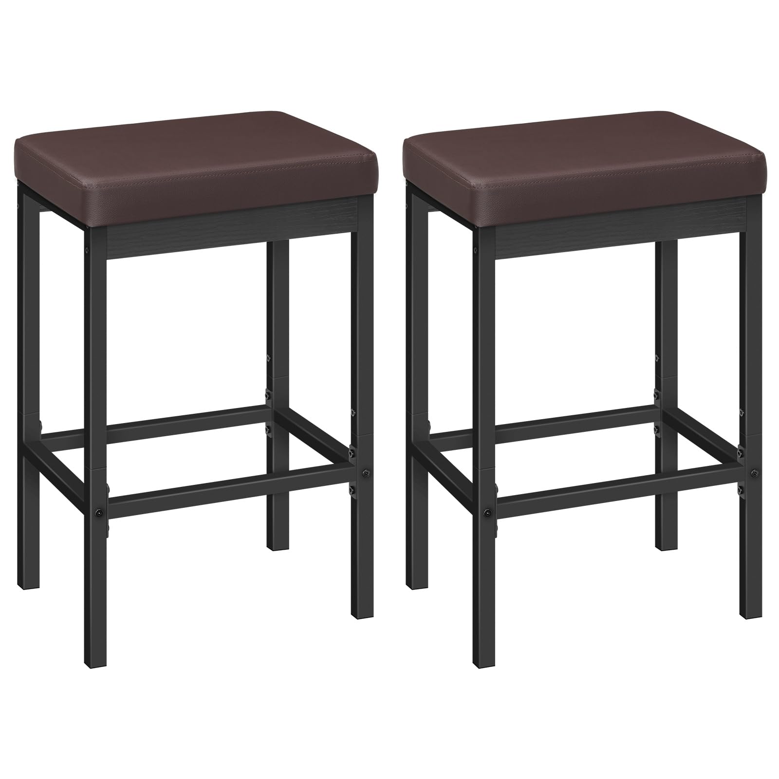 HOOBRO Bar Stools, 24.8-Inch Height Stools, Breakfast Bar Stools ...