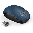 Amazon.com: seenda Wireless Mouse, 2.4G Noiseless Mouse with USB Receiver Portable Computer Mice ...