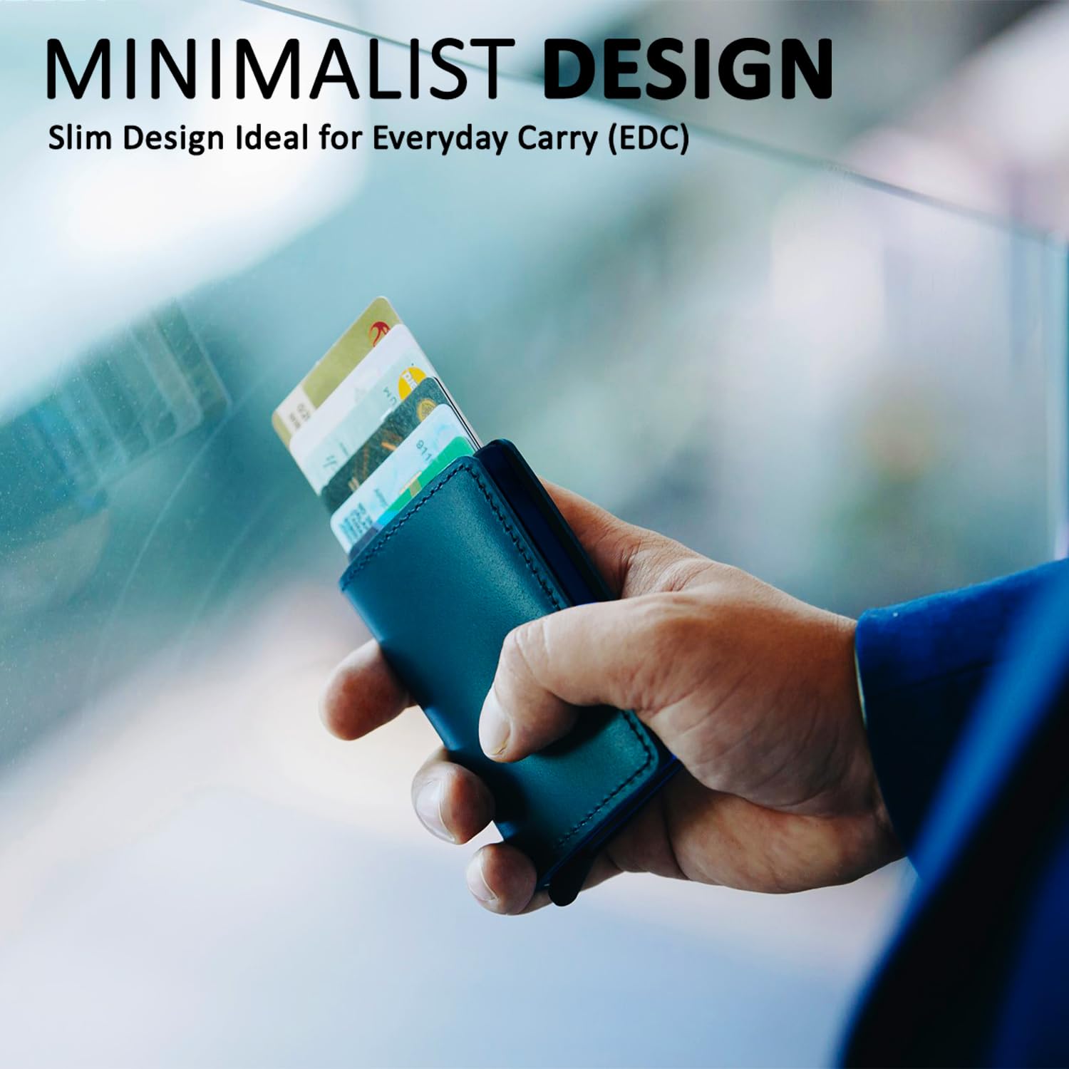 Mua RFID Wallet for Men with Money Clip - PU Leather Mens Wallet Credit ...