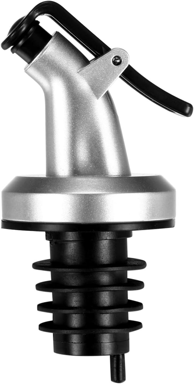 Spirit Pourers, Olive Oil Pourer with Rubber Dust Caps, Wine Bottle ...
