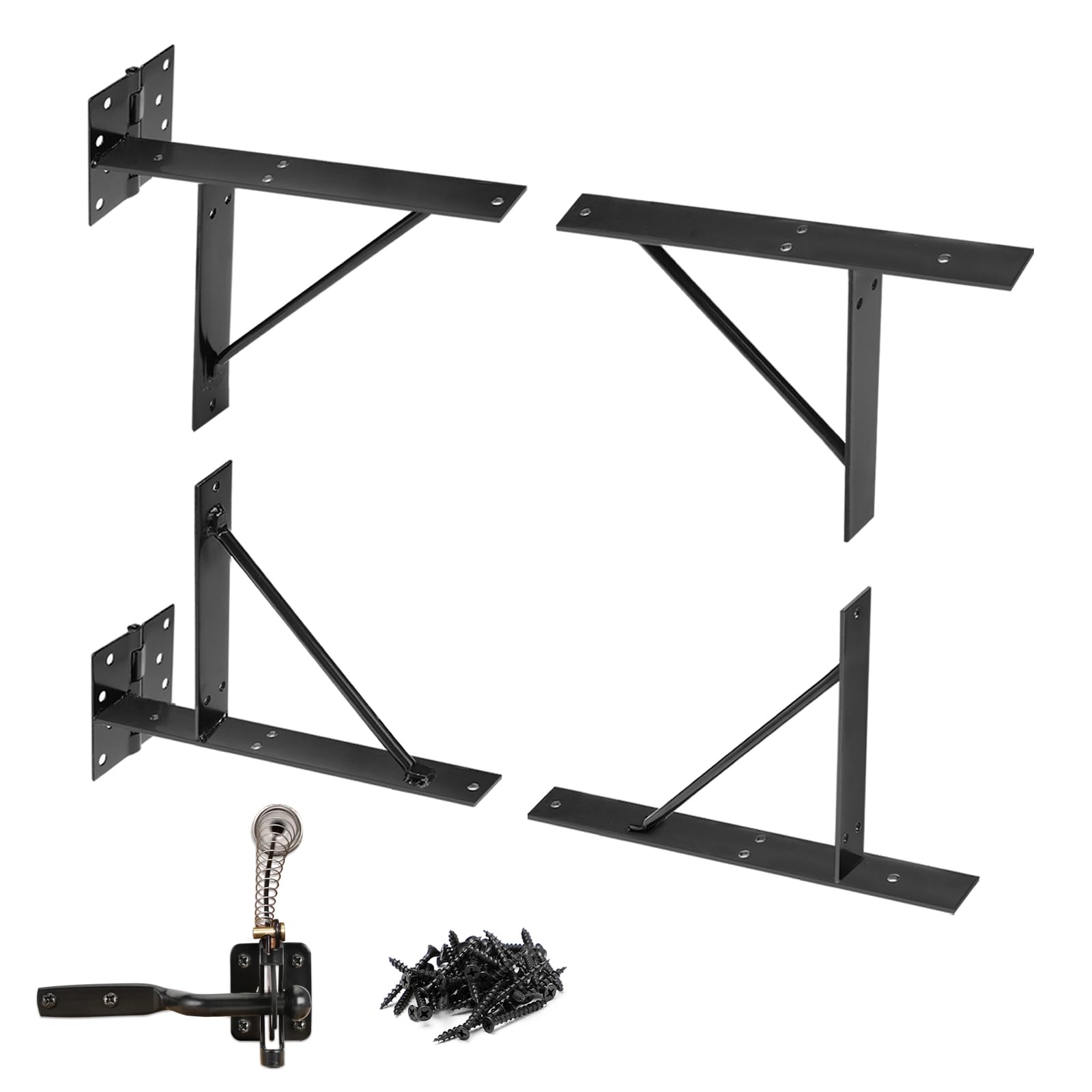 Mofeez Gate Corner Brace Bracket No Sag Kit for Shed Doors Driveway ...