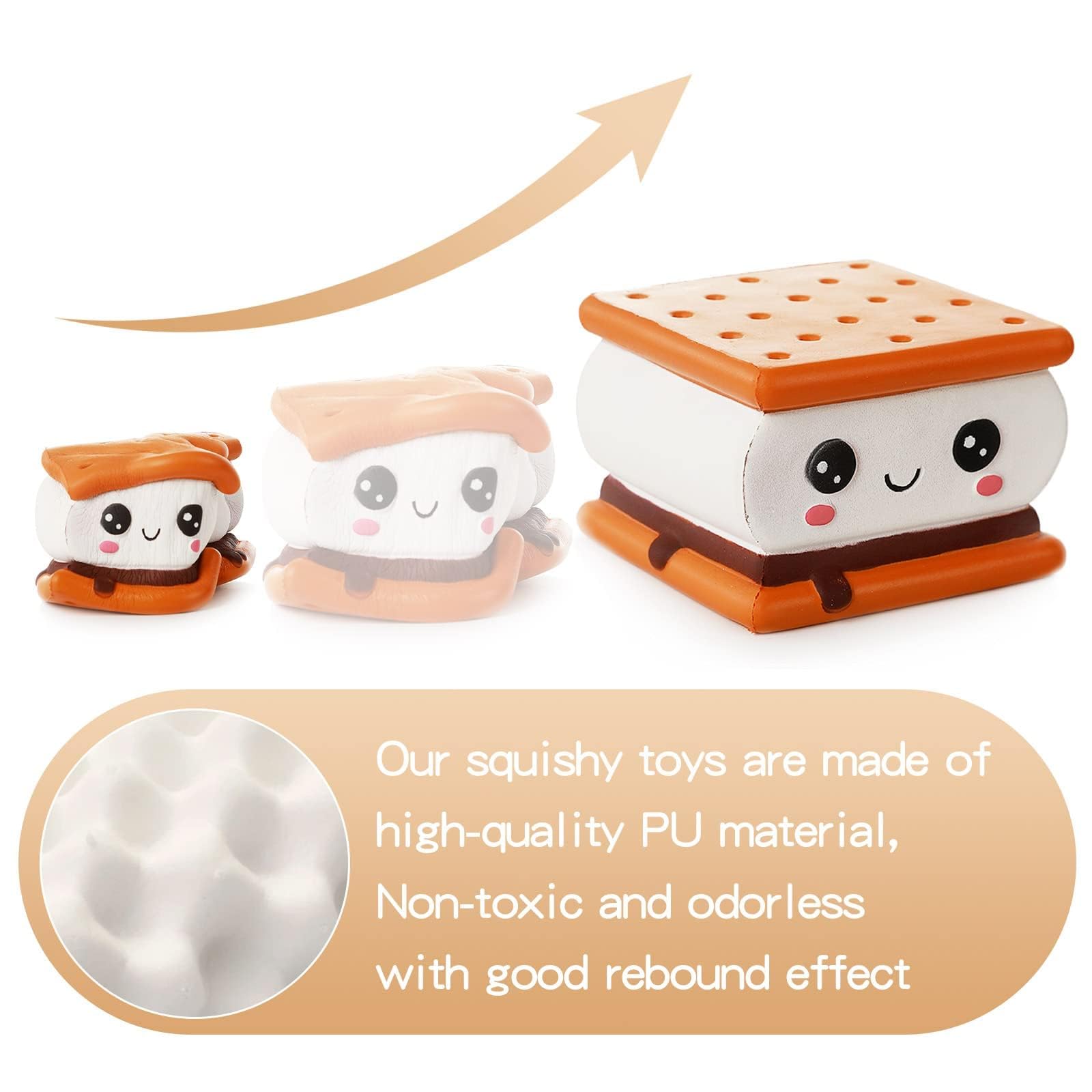 Mua Anboor Squishies Smore Slow Rising Squishy Toy for Kids Soft ...