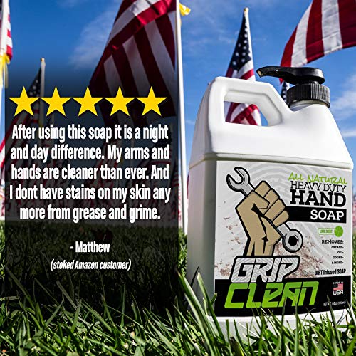 Grip Clean | Ultra Heavy Duty Waterless Hand Cleaner | Dirt-Infused ...