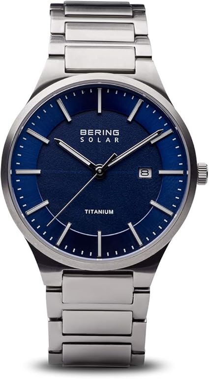 BERING Mens Analogue Quartz Watch with Titanium Strap 15239-777: Amazon ...