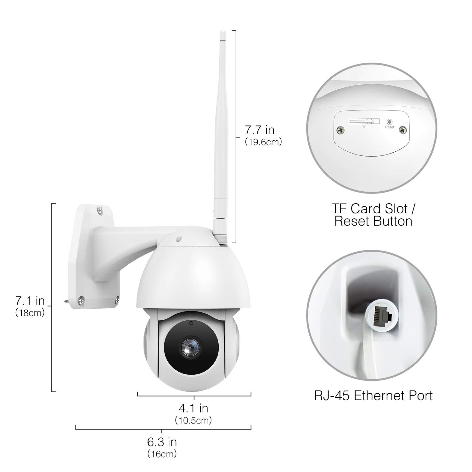 Mua Security Camera Outdoor, Goowls 1080P Pan/Tilt 2.4G WiFi Home Smart ...