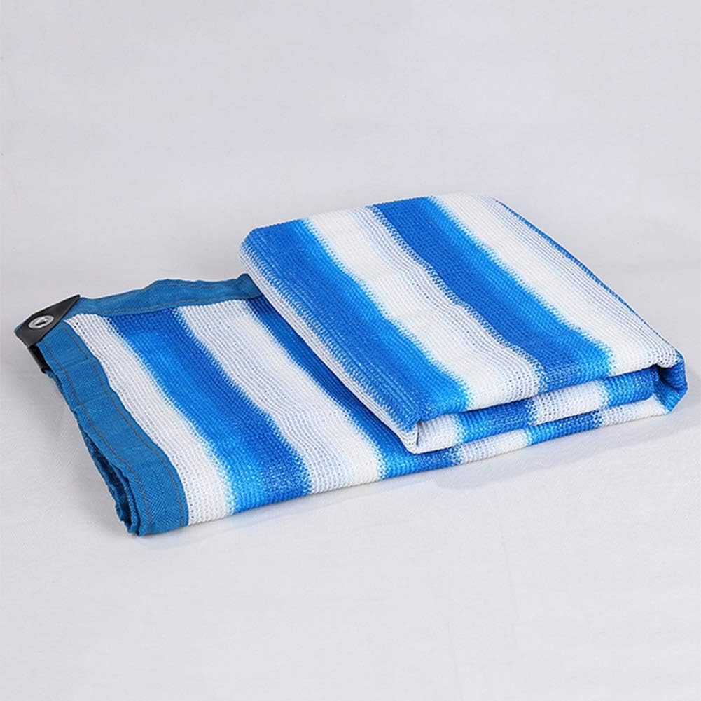 Sunscreen Fabric 85% Blue/white Sunscreen Shade Cloth, With Buttonholes ...