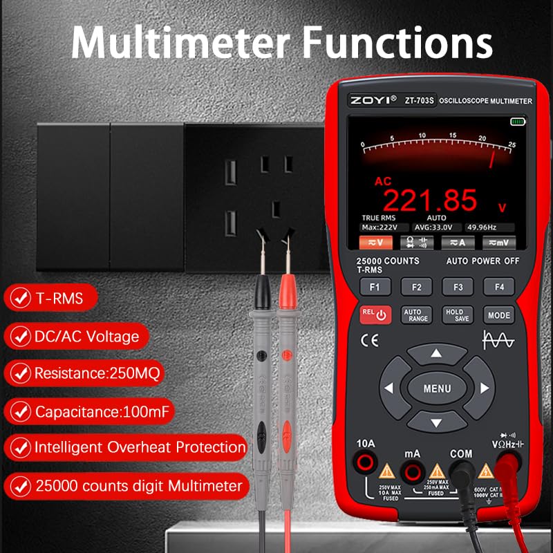 Mua ZOYI ZT-703S 3 in 1 Oscilloscope Multimeter with 3.5 Inch IPS ...