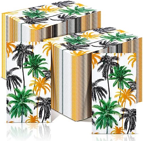 200 Pieces Palm Tree Beach Guest Napkins Grand Palms Paper Guest Towel ...