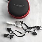 New bee Bluetooth Headset V5.0 Handsfree Bluetooth Earpiece with 24h ...