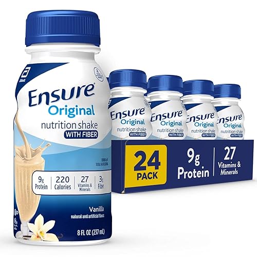 Ensure Original Vanilla Nutrition Shake with Fiber| Meal Replacement ...
