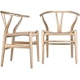 Amazon.com - Polynices Wishbone Chair, Weave Modern Solid Wood Mid ...