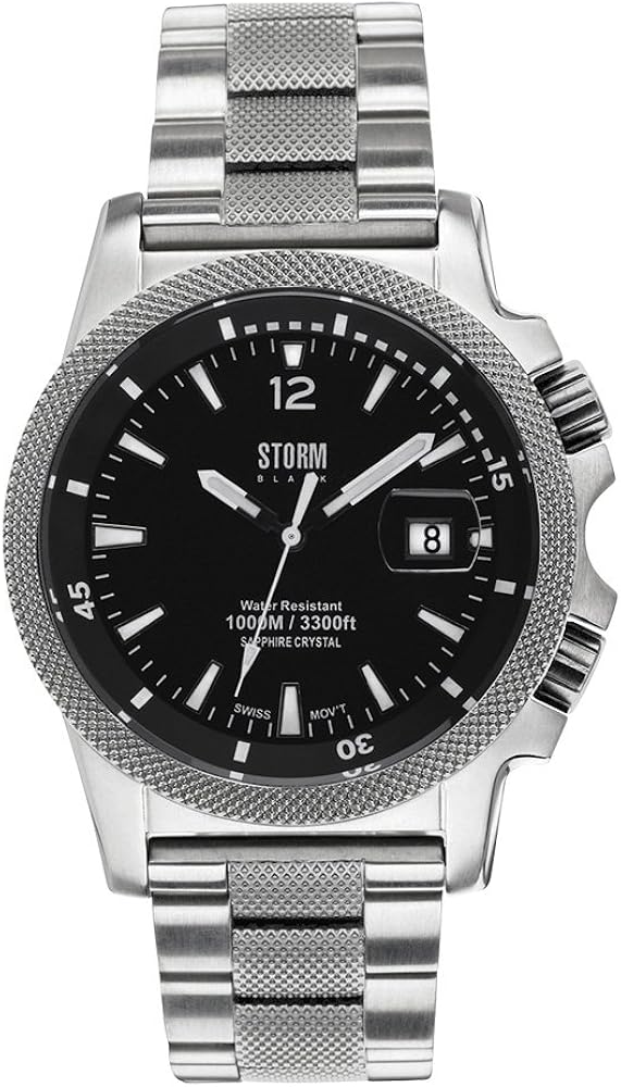 Storm Men's Black Aquanaut Black Watch 47030/BK: Amazon.co.uk: Watches