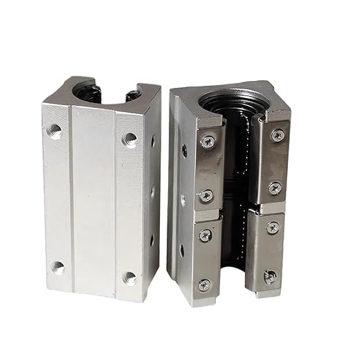 Coavoo SBR12LUU Bearing Blocks, 2Pcs 12mm Open Long Sliding Ball ...