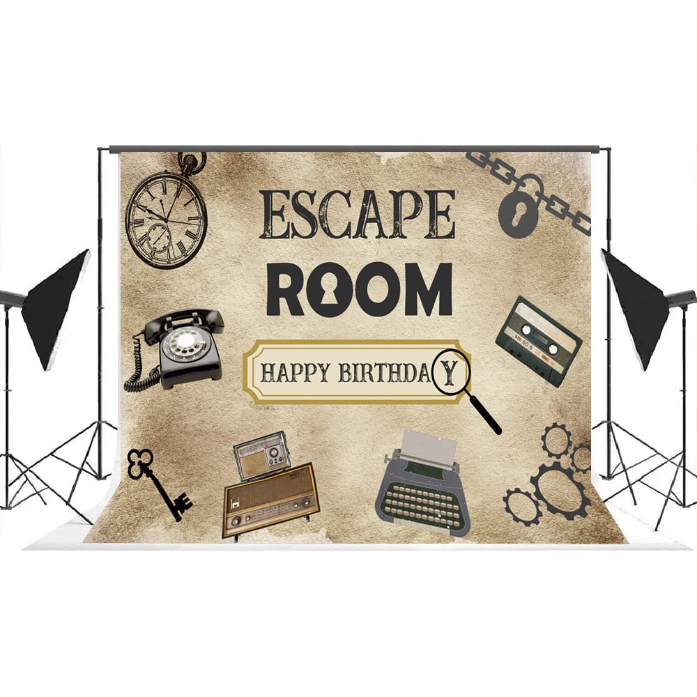 Mua Lofaris Detective Theme Birthday Backdrop Escape Room Party ...