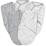 Amazon.com : SwaddleMe Original Pack of 3 Swaddle, Grey Chevron Stars ...