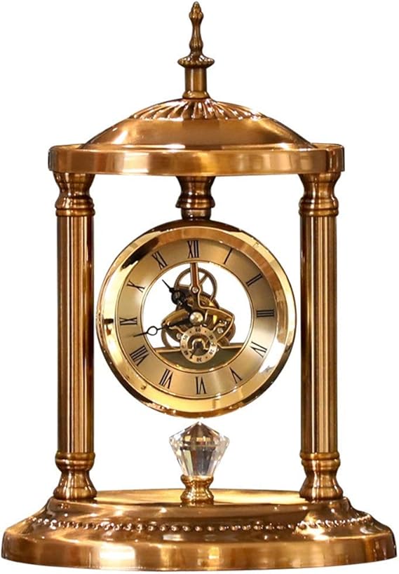 Mantel Clock Crystal Accessories Alloy See-through Movement Fireplace ...