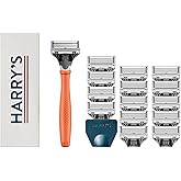 Amazon.com: Harry's Shaving Kit for Men - Razor Handle, 5 Razor Blade ...