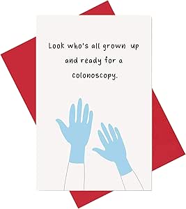 Amazon.com : Colonoscopy Birthday Card, Funny Birthday Card, Getting ...