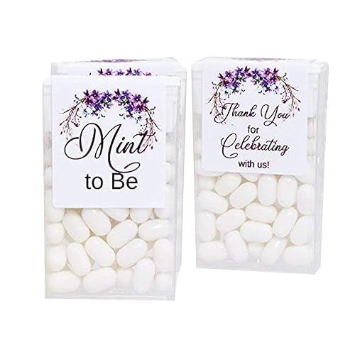 24 Purple Tic Tac® Labels, Floral Tic Tac® Stickers, Tic Tac Favors ...