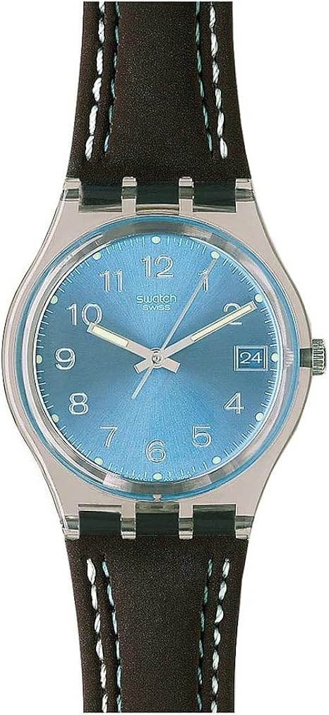 Swatch Herren-Armbanduhr Blue Choco Analog Quarz GM415: Swatch: Amazon ...