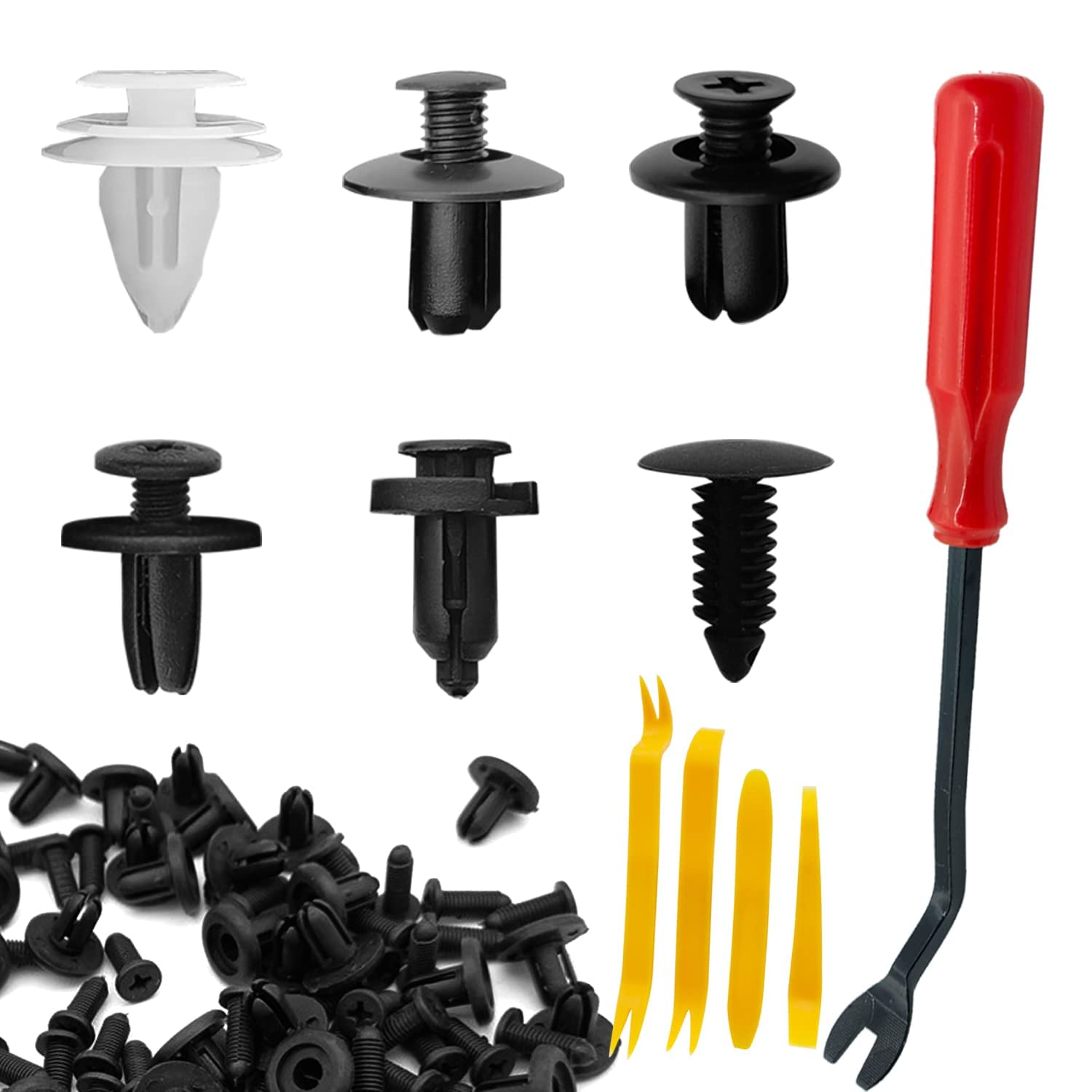 Mua 100Pcs Car Retainer Clips & Fastener Remover, Quality Nylon Push ...