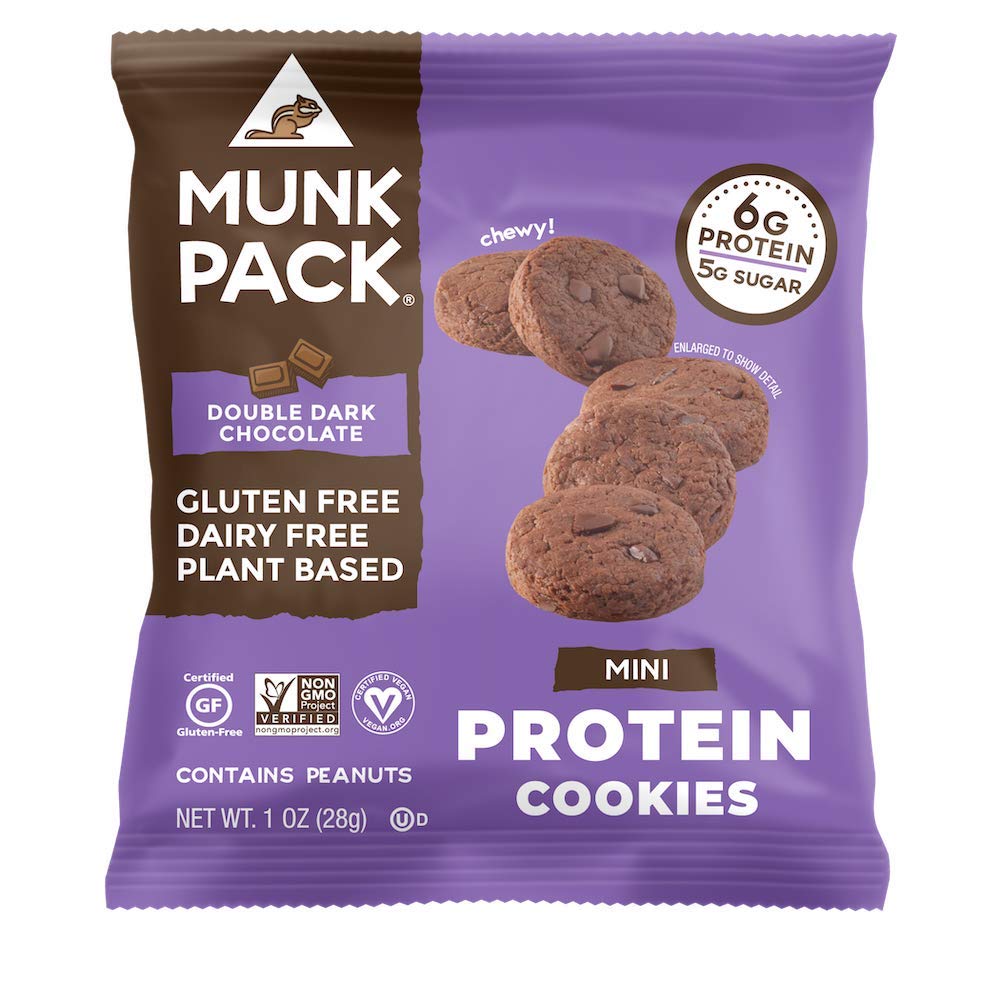 Munk Pack: Mini Protein Cookies - Peanut Butter Chocolate Chip - 8 Pack ...