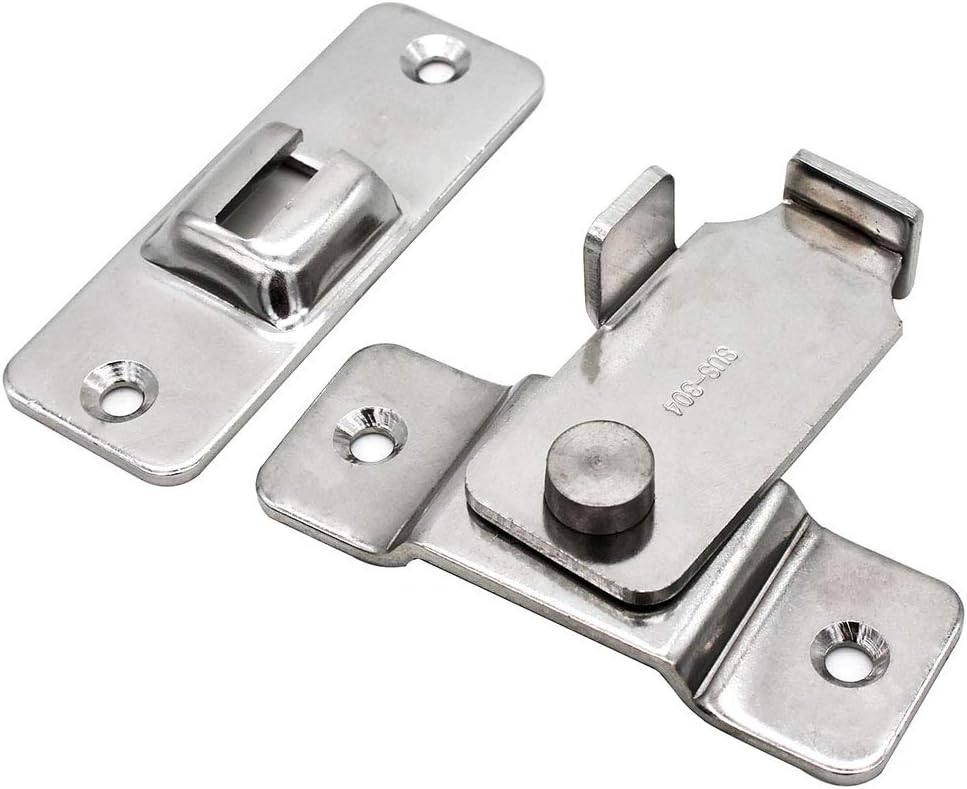 DINGCHI Sliding Barn Door Swivel Safety Hasp, Flip Door Latch, 90 ...