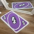 Amazon.com: Uno Card Rug Rainbow Reverse Doormat Tutfing Rug Anti-Slip ...