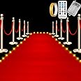 Amazon.com: Tinideya Red Carpet Runner with Light for Events Red Fabric ...