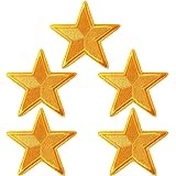 Amazon.com: 5pcs red Star Embroidery Patch Sewing Patch, Embroidery ...