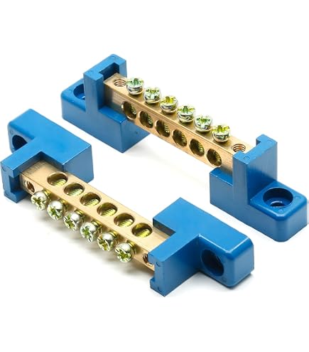 12v Bus Bar MLINS 3pcs Terminal Block Connector Bar Copper Ground Bar ...
