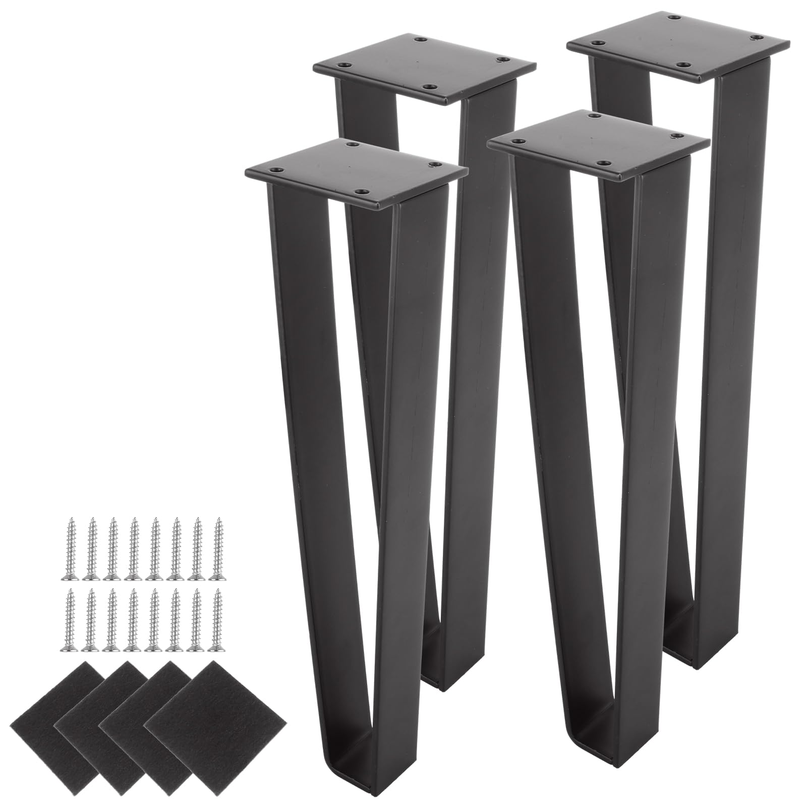 LOLYSIC 4 Pack 12 Inch Metal Bench Legs, Heavy Duty Table Legs, Coffee ...