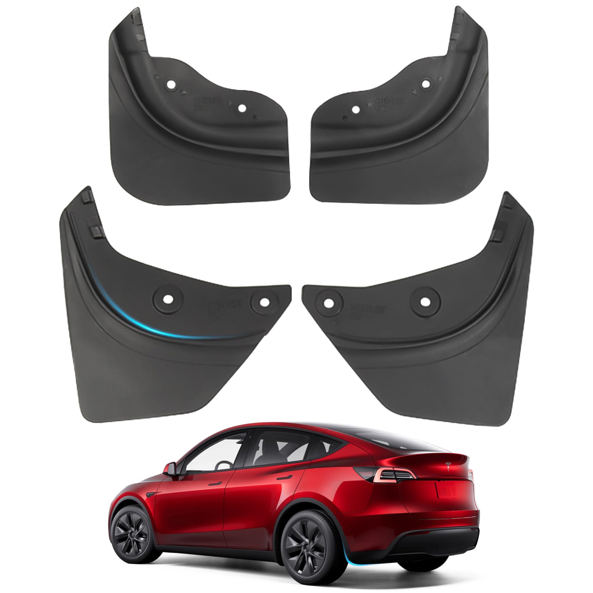 SUPER LINER Tesla Model Y Mud Flaps (2021-2025) No Drill Custom Fit ...