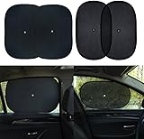 JELLYBABABABY Car Window Shades - Blocks UV Rays - Covers Rear Side ...