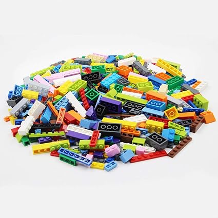 Amazon.com: EKIND 1000 Pieces Classic Building Bricks Set - 12 ...