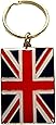 Union Jack Keyring - British Flag Metal Shaped Union Jack Flag, London ...