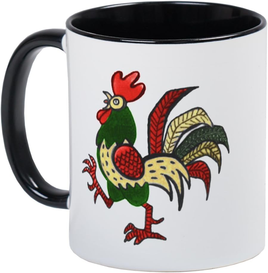 Amazon.com: CafePress Red Rooster Mug Unique Coffee Mug, Coffee Cup ...