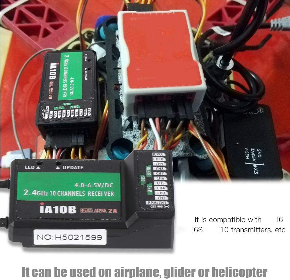 Taidda FS-iA10B Receiver, RC Receiver Practical Flysky FS-IA10B 2.4G 10 ...