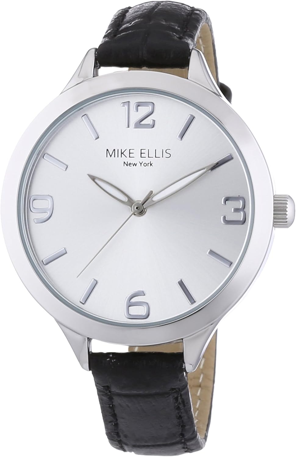 Mike Ellis New York Damen-Armbanduhr Streamline Analog Quarz Leder ...