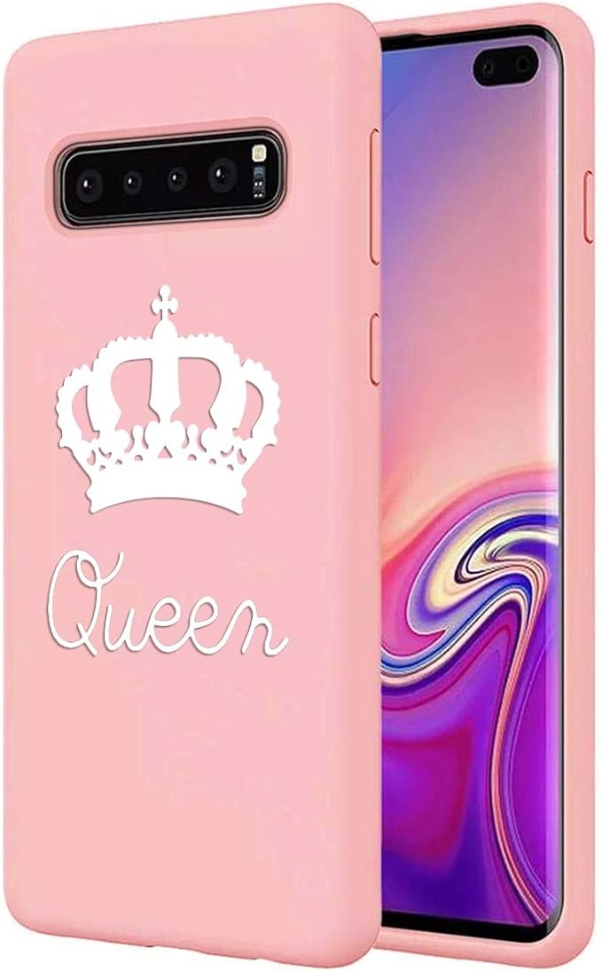 ZhuoFan Samsung Galaxy S10 Plus Case, Phone Cases Pink Liquid Silicone ...