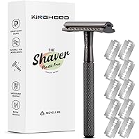 Amazon.com: Safety Razor Single Blade for Men with 10 Double Edge ...