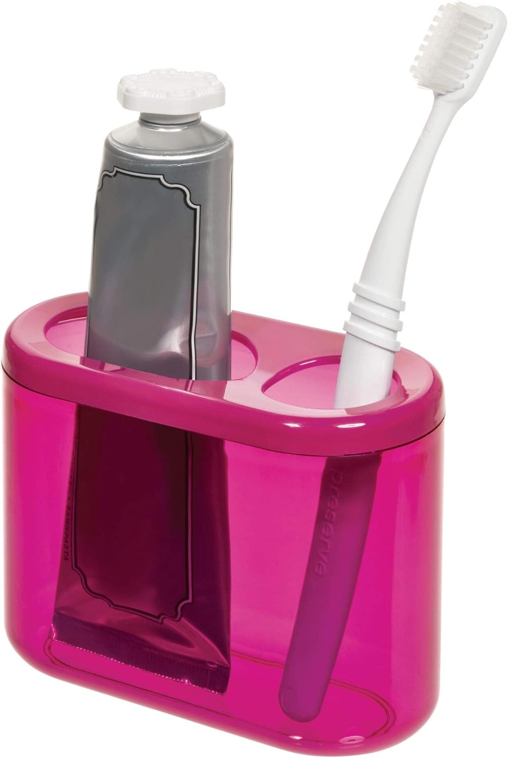 iDesign Toothbrush Holder, Large Plastic Sink Caddy for Toothbrushes ...