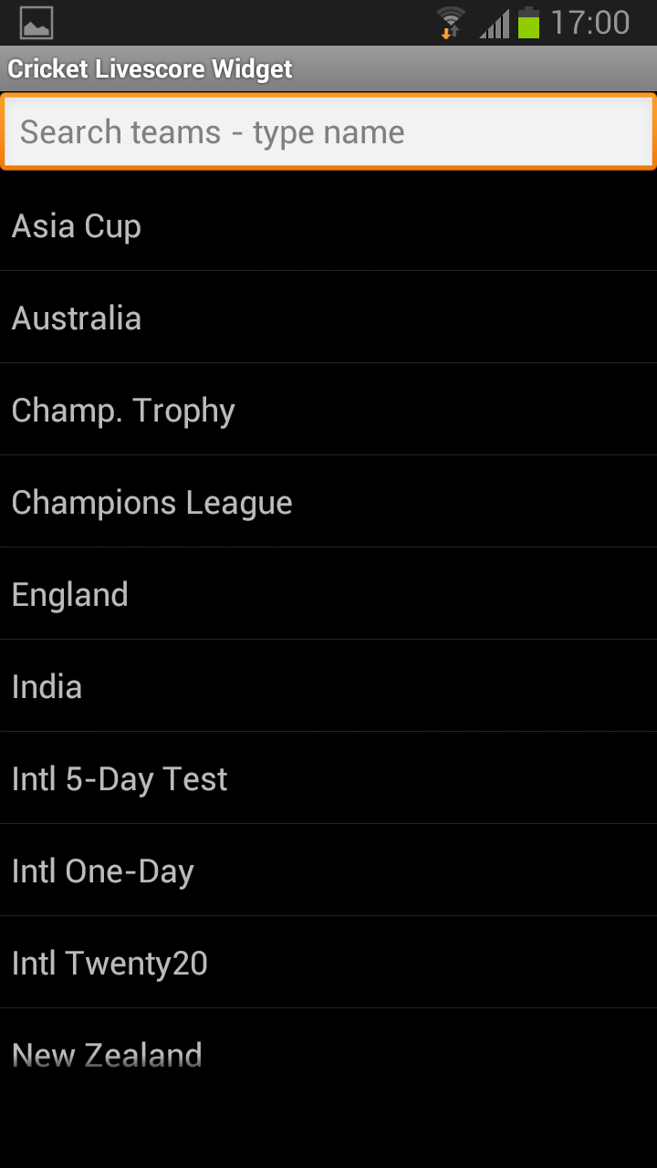 Cricket Livescore Widget:Amazon.de:Appstore for Android
