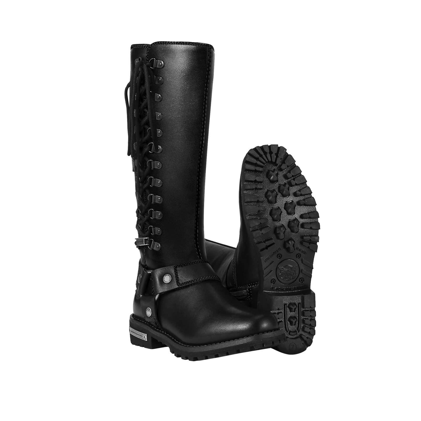 7.5 GARGOYLE BELLS Women's Knee High Motorcycle Boots, Dream Apparel ...