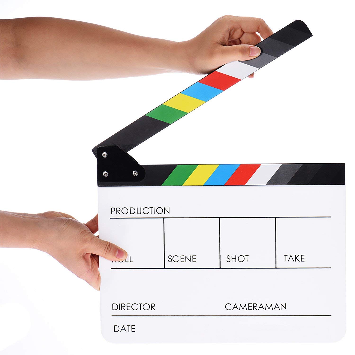 HWASTUDIO® Acrylic Clap Clapper Board Clapperboard Film: Amazon.co.uk ...