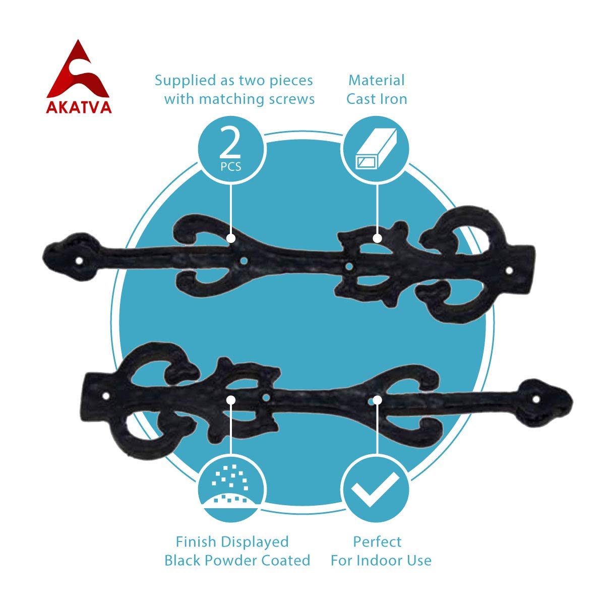 Mua Faux Shutter Hinges - 2 Pieces Shutter Strap Hinges - Dummy Hinge ...