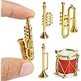 Amazon.com: Odoria 1/12 Miniature Musical Instruments 5Pcs Tiny Mini ...