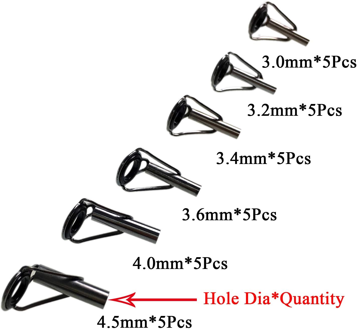 QualyQualy Fishing Rod Tips Repair Kit Ceramic Ring Saltwater ...